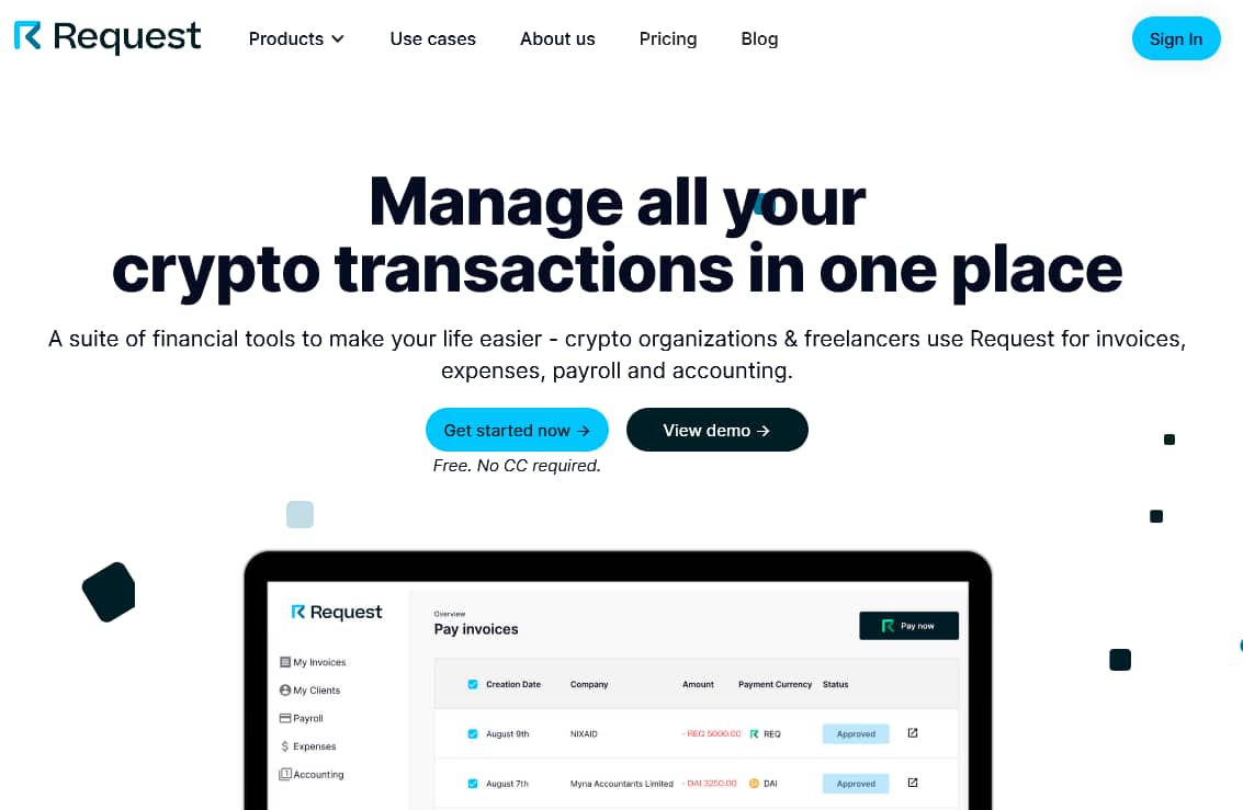 Request Finance Review [2025] | Crypto Invoicing & Accounting