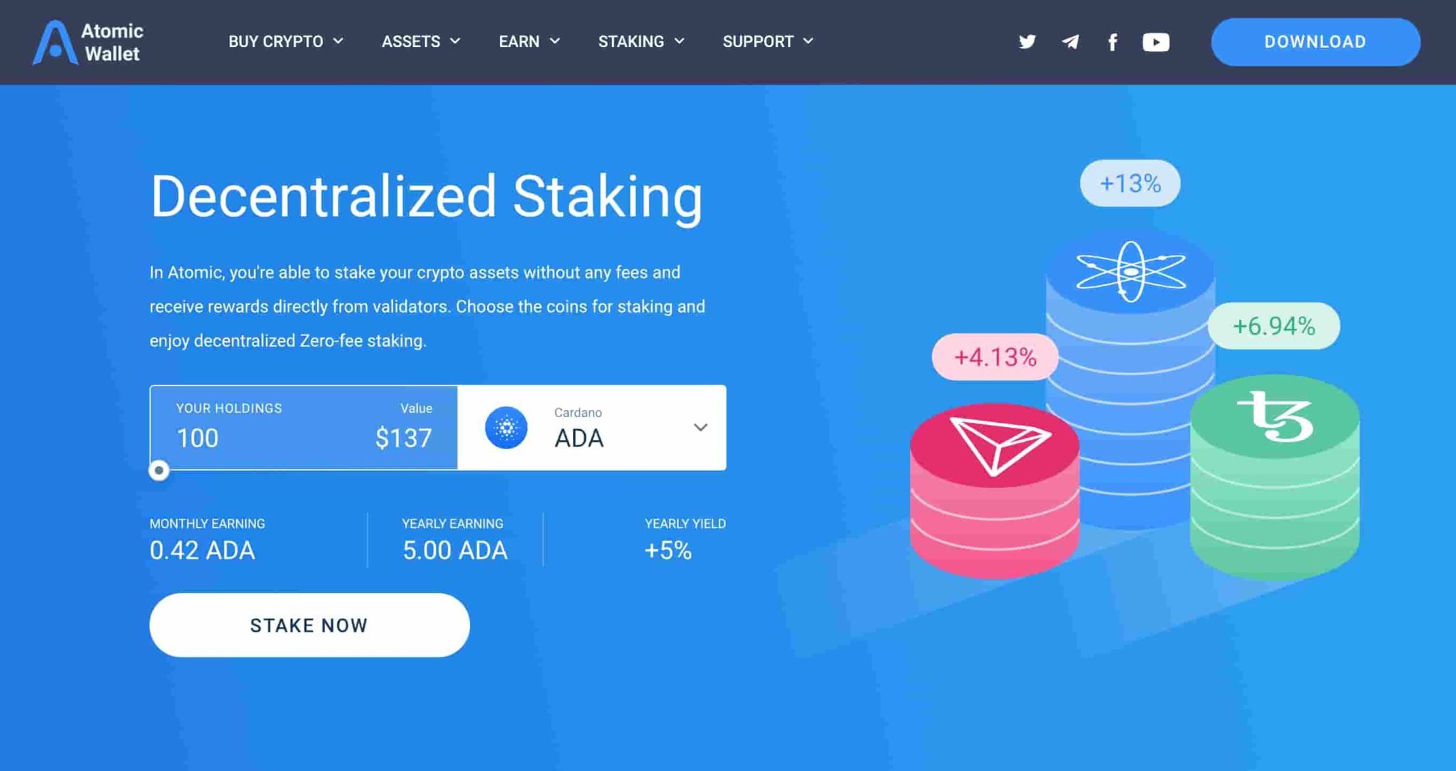How to Stake Crypto on Atomic Wallet [2025] | Step-by-Step | Finbold