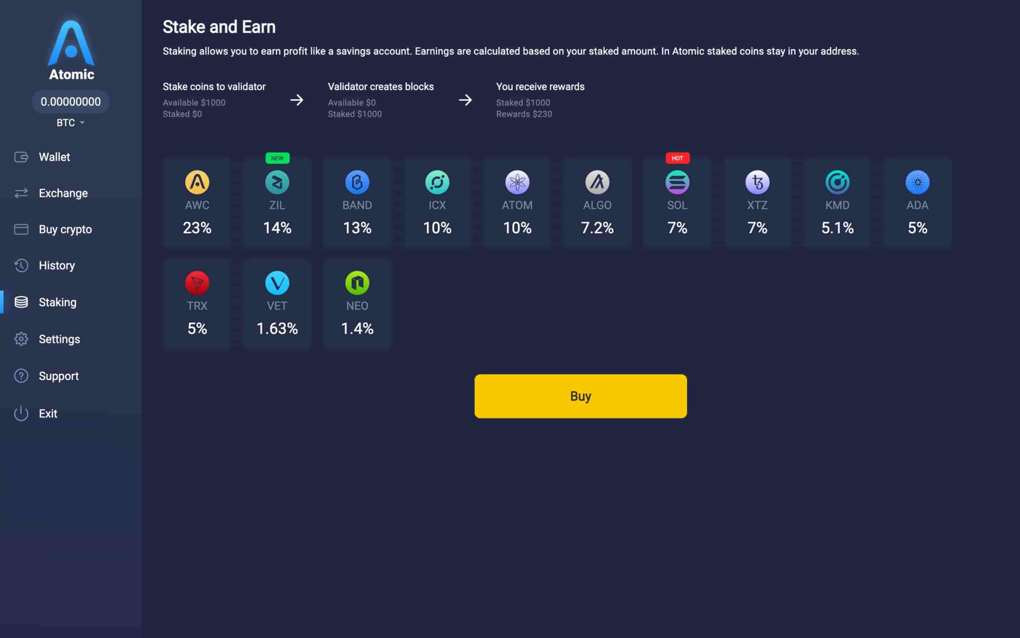 How to Stake Crypto on Atomic Wallet [2025] | Step-by-Step | Finbold