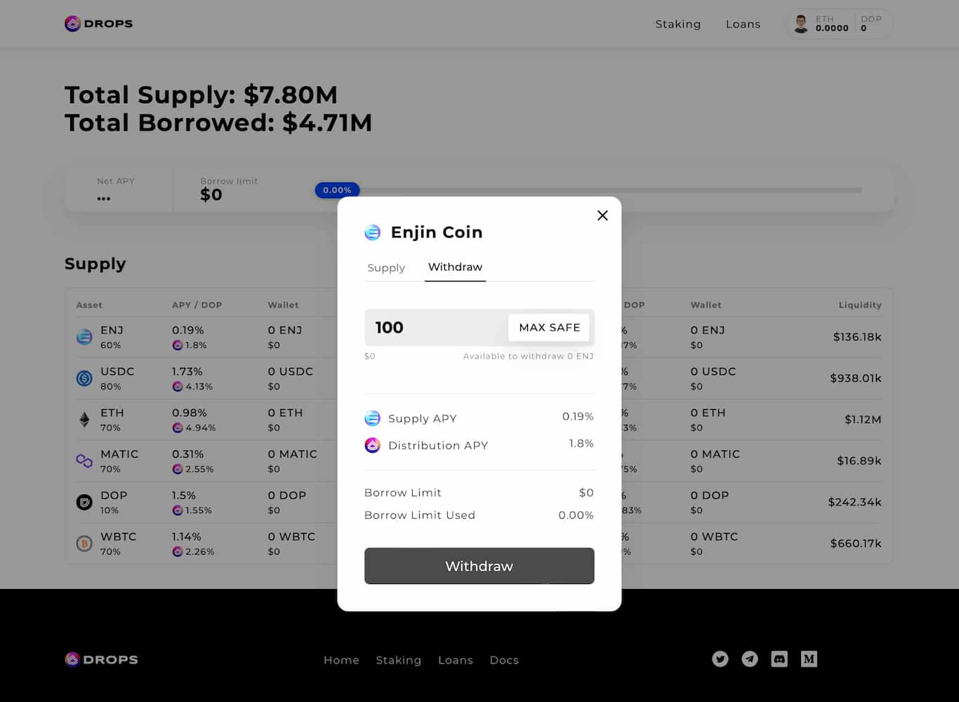 Drops Review [2025] | NFTs-backed Loans & Staking | Pros, Cons