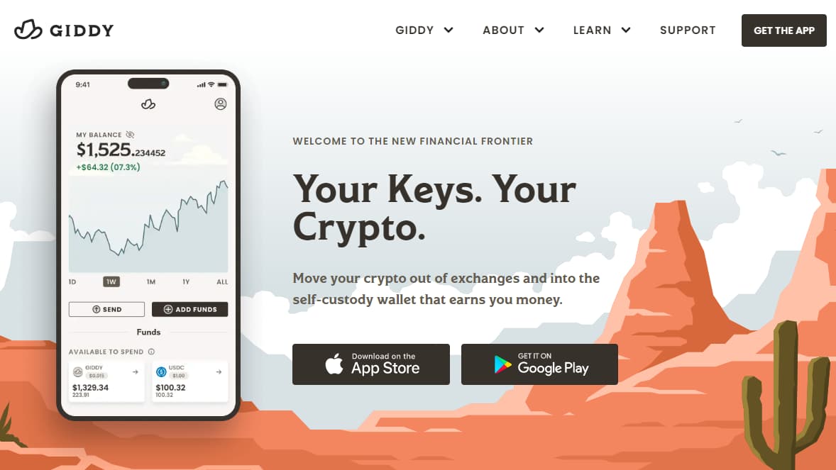 Giddy App Review [2025] | Buy Crypto & Earn Interest