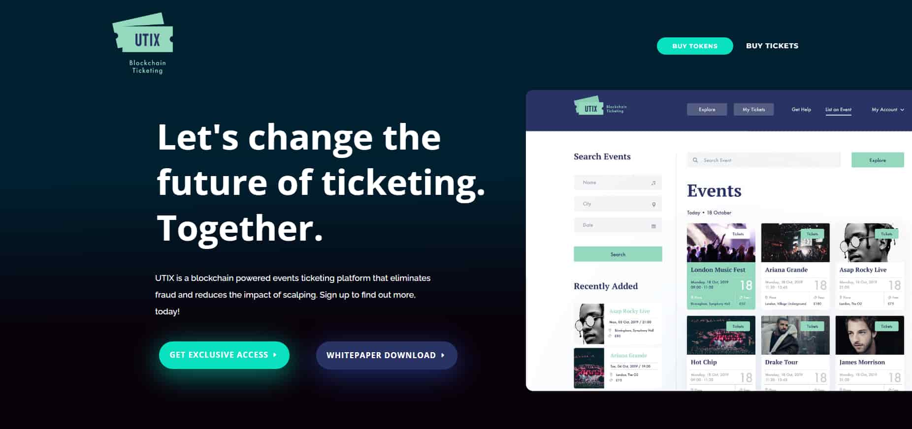 UTIX Review [2025] | Blockchain-Powered e-Ticketing Platform