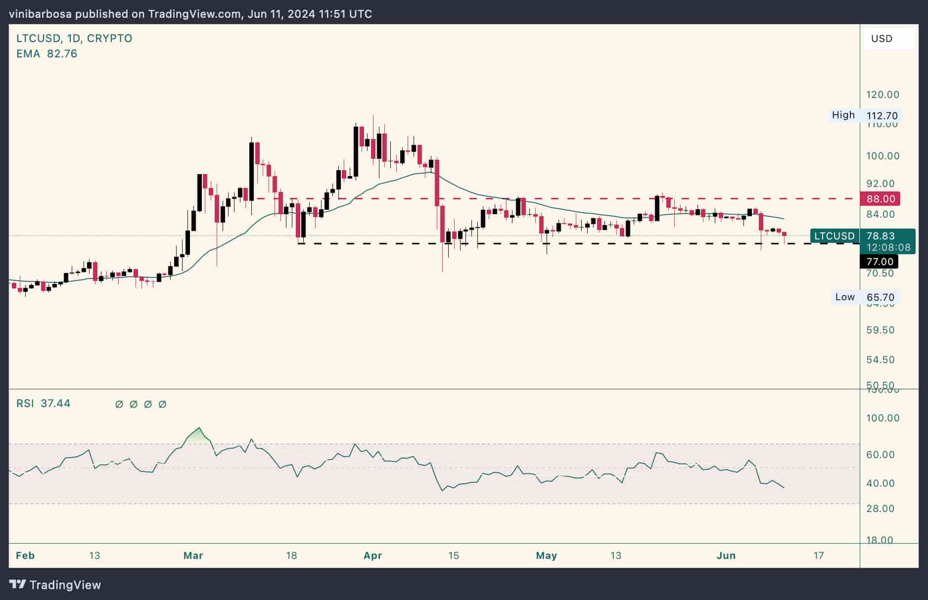 LTC rises: Litecoin surpasses Bitcoin and Ethereum in network activity
