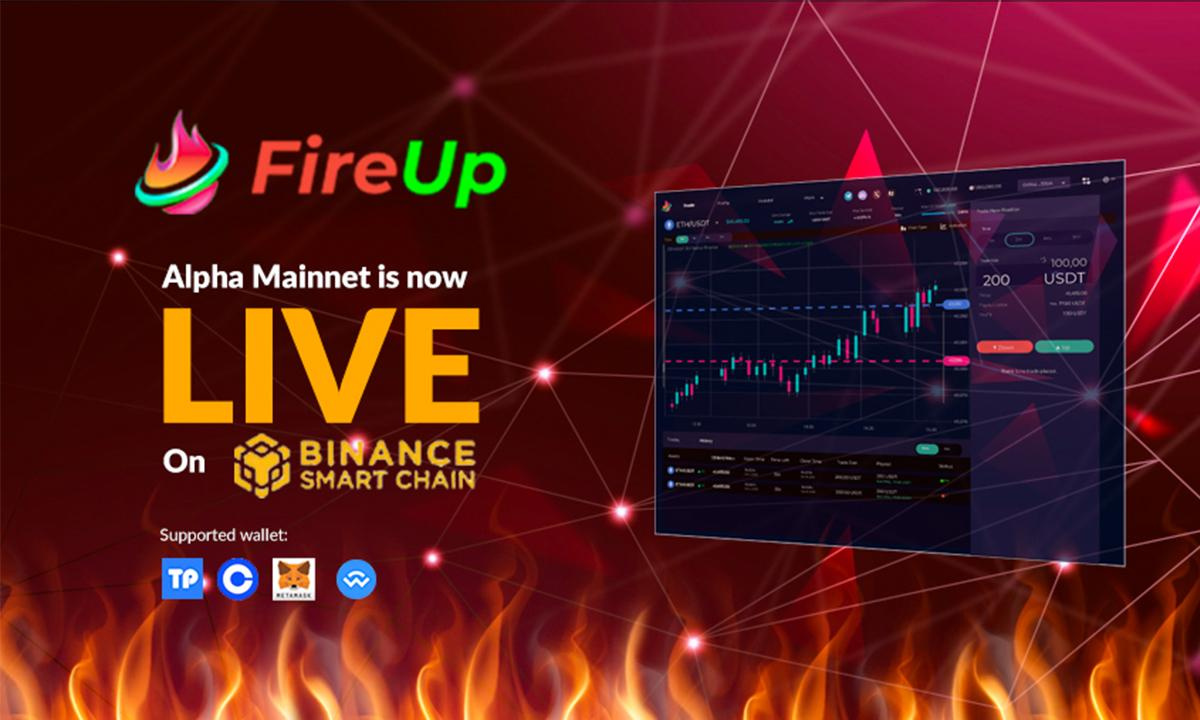 FireUp Finance Launches Its Alpha Mainnet on Binance Smart Chain(BSC)