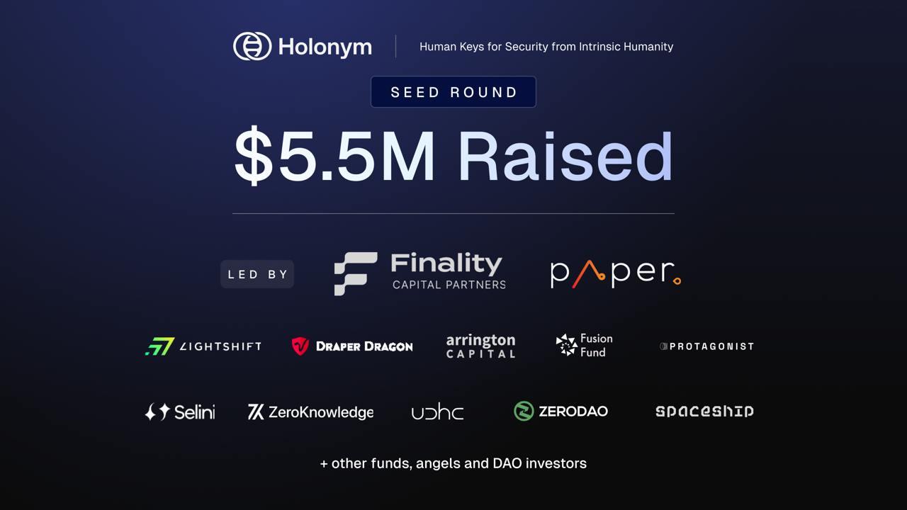 Holonym Foundation Emerges with $5.5 Million Seed Funding to Provide ...