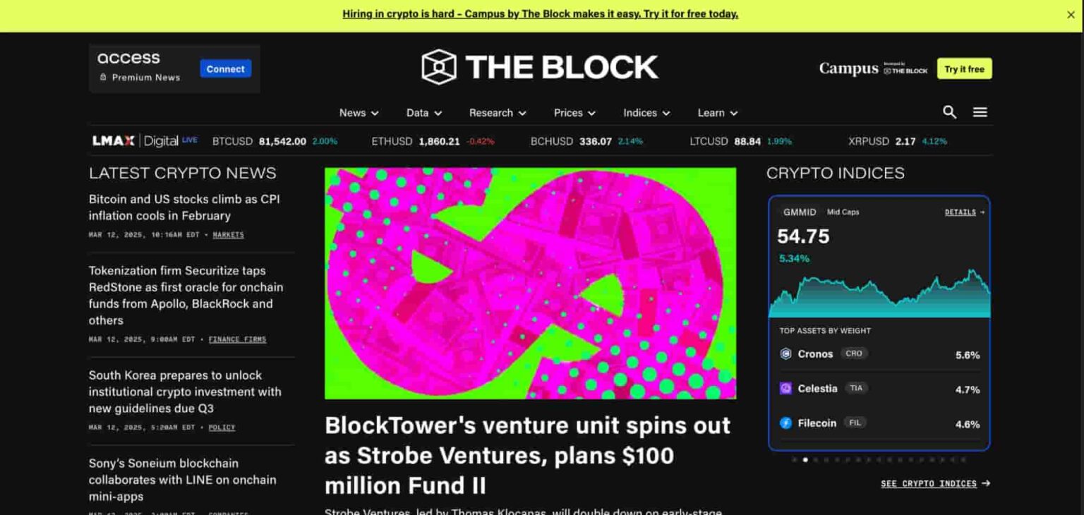 10 Best Crypto News Websites for 2025