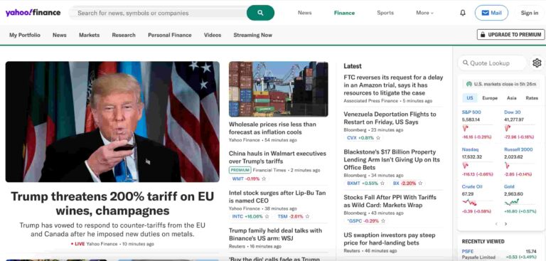 Top 10 Stock Market News Websites for 2025
