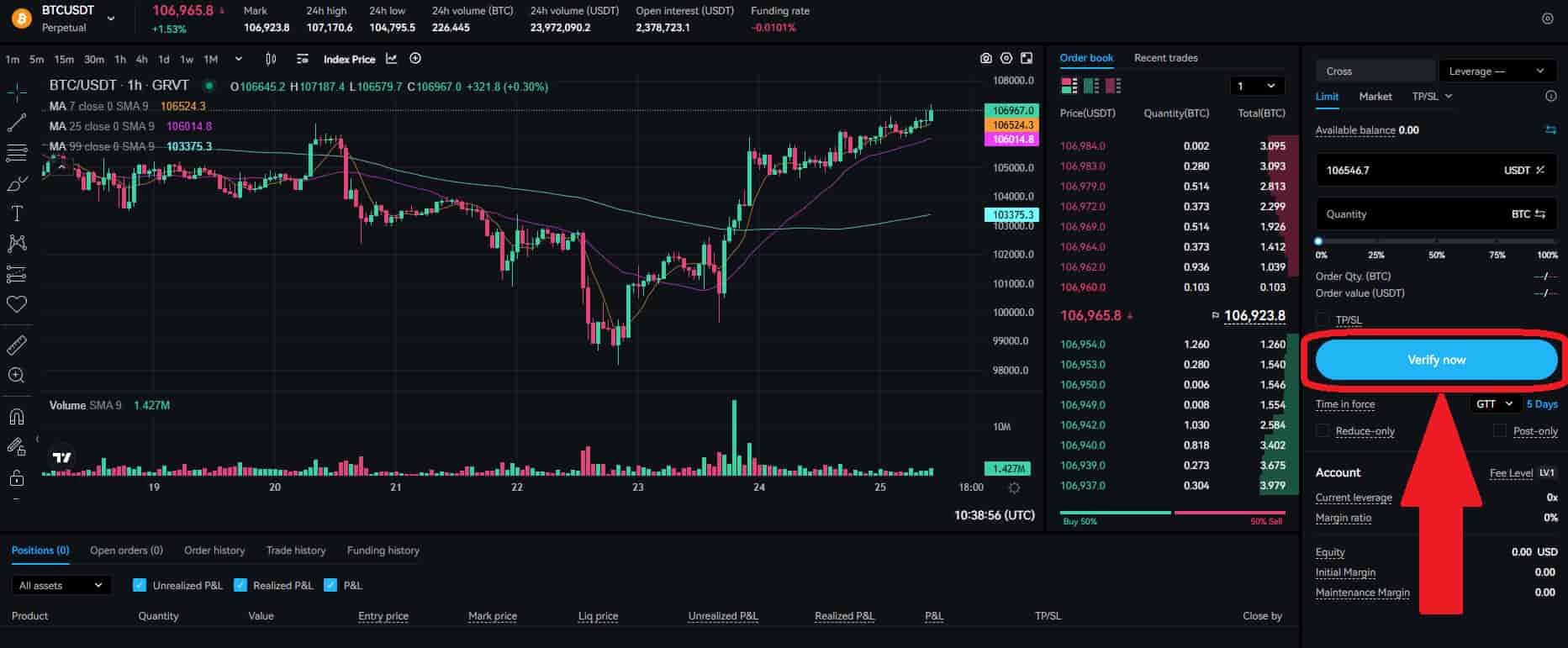 How to buy and sell crypto perpetual futures on-chain