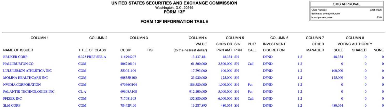 ‘Big Short’ Michael Burry’s stock portfolio update